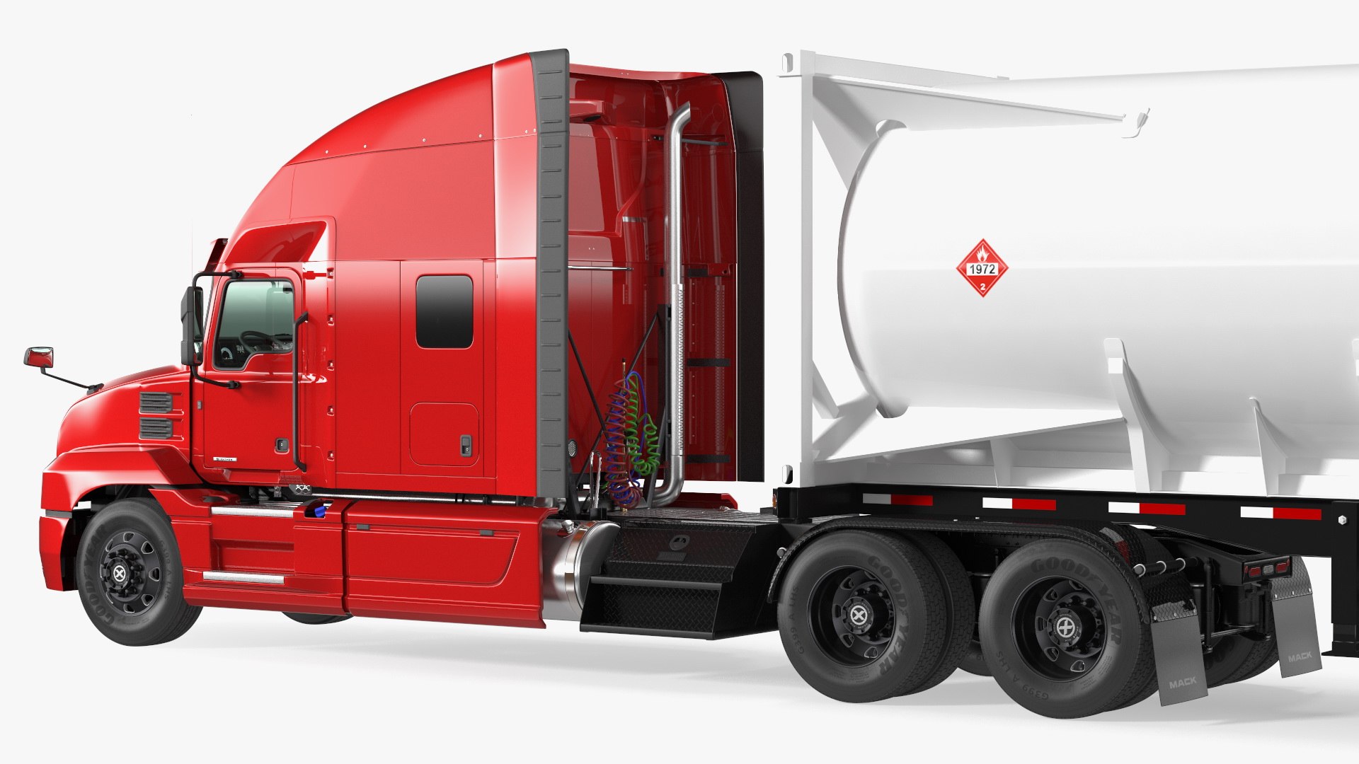 Mack Anthem Truck with LNG Semi Trailer Gas Tank 3D model - TurboSquid ...
