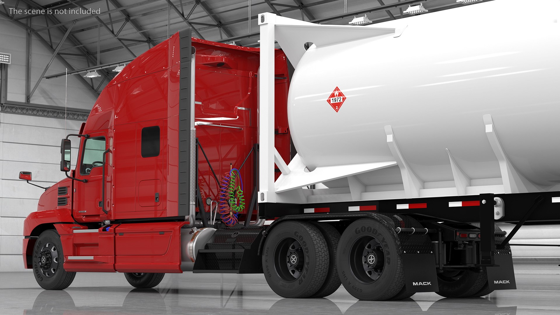 Mack Anthem Truck with LNG Semi Trailer Gas Tank 3D model - TurboSquid ...
