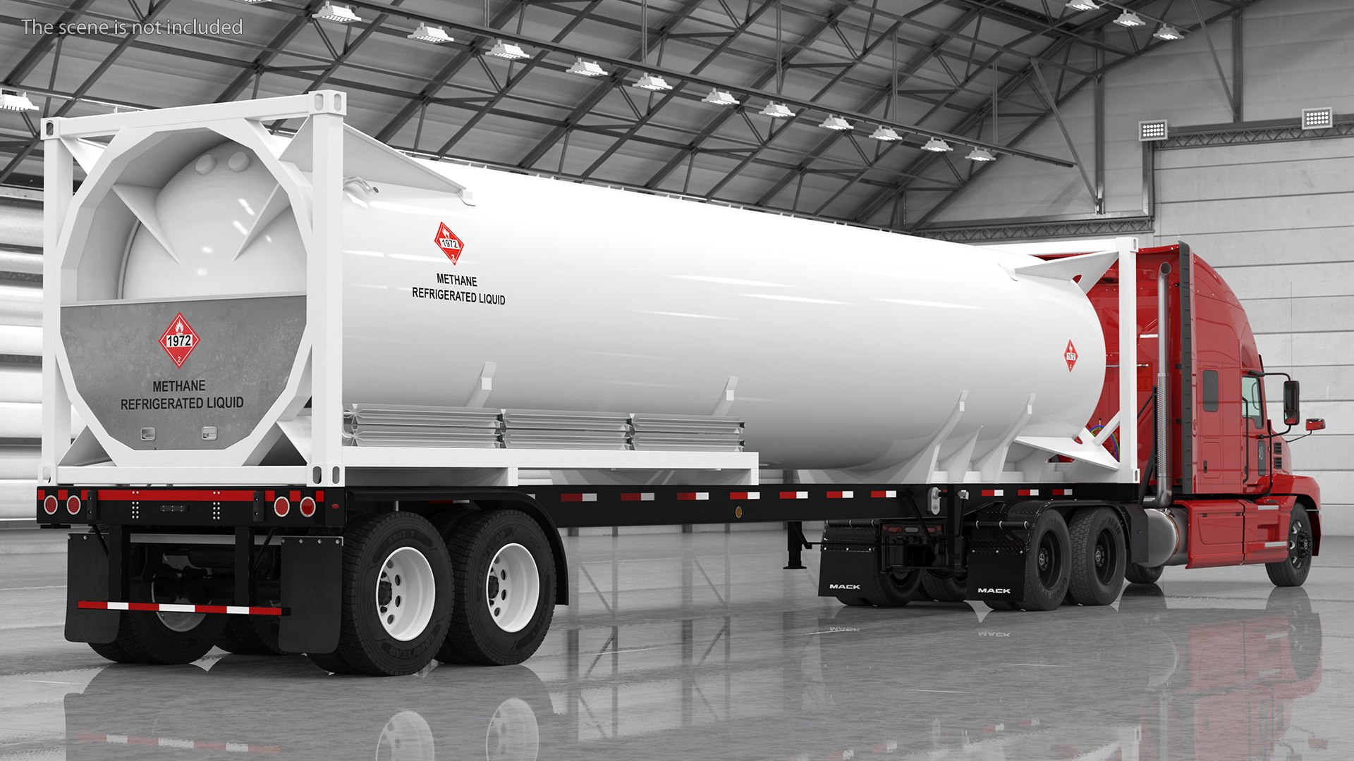 Mack Anthem Truck with LNG Semi Trailer Gas Tank 3D model - TurboSquid ...