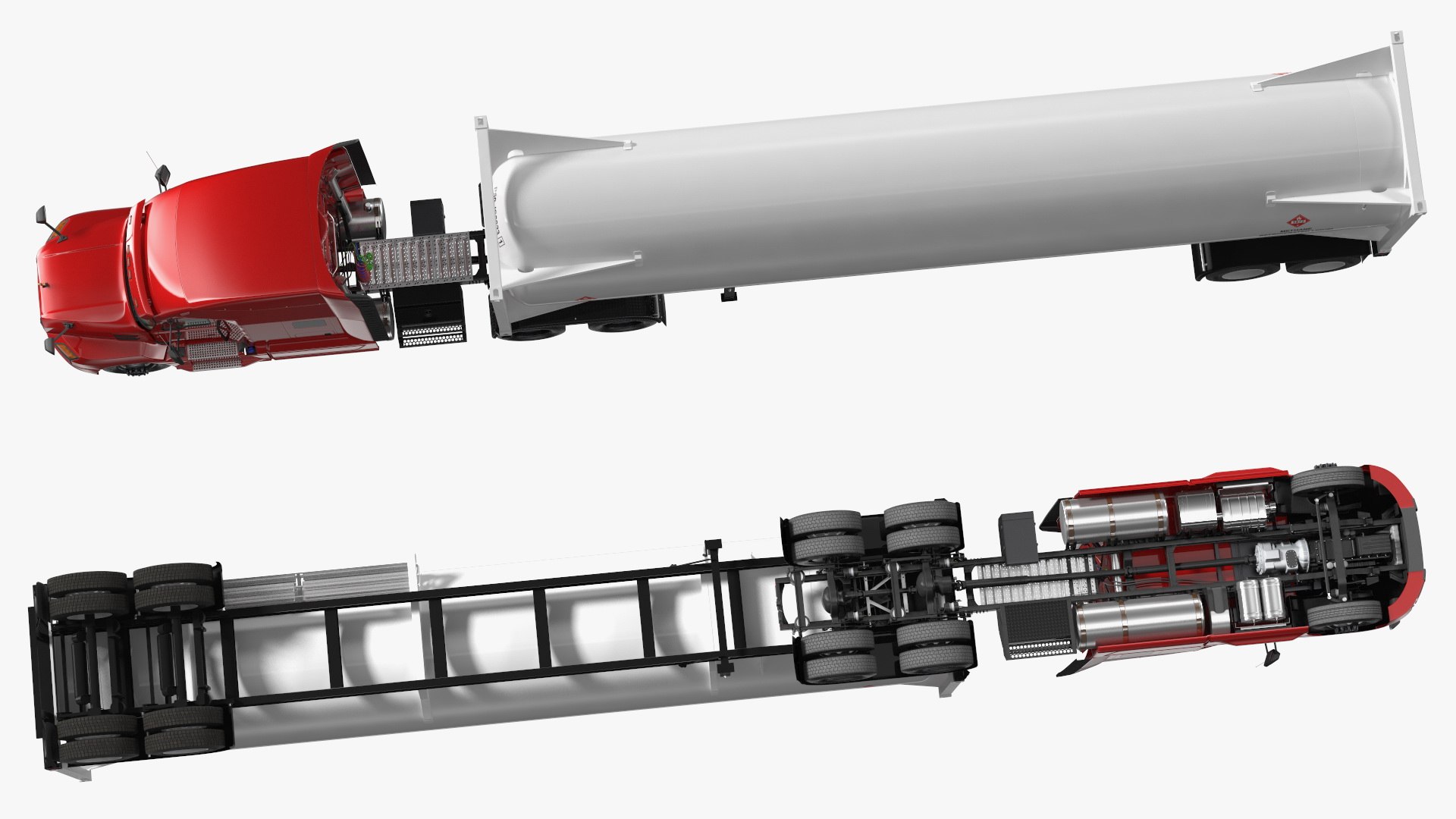 Mack Anthem Truck with LNG Semi Trailer Gas Tank 3D model - TurboSquid ...