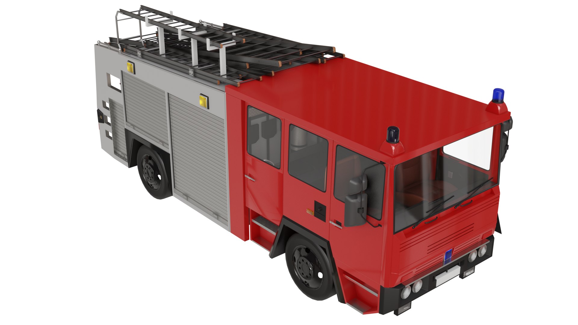 3D Model Shelvoke Pump Fire Engine - TurboSquid 2222728