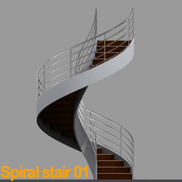 spiral stair 3d model