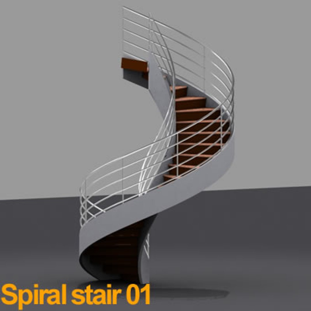 Spiral Stair 3d Model