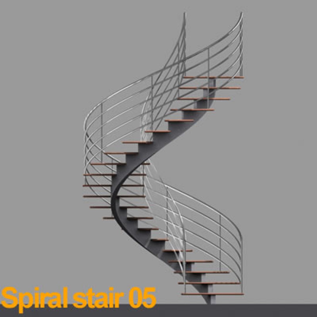 spiral stair 3d model