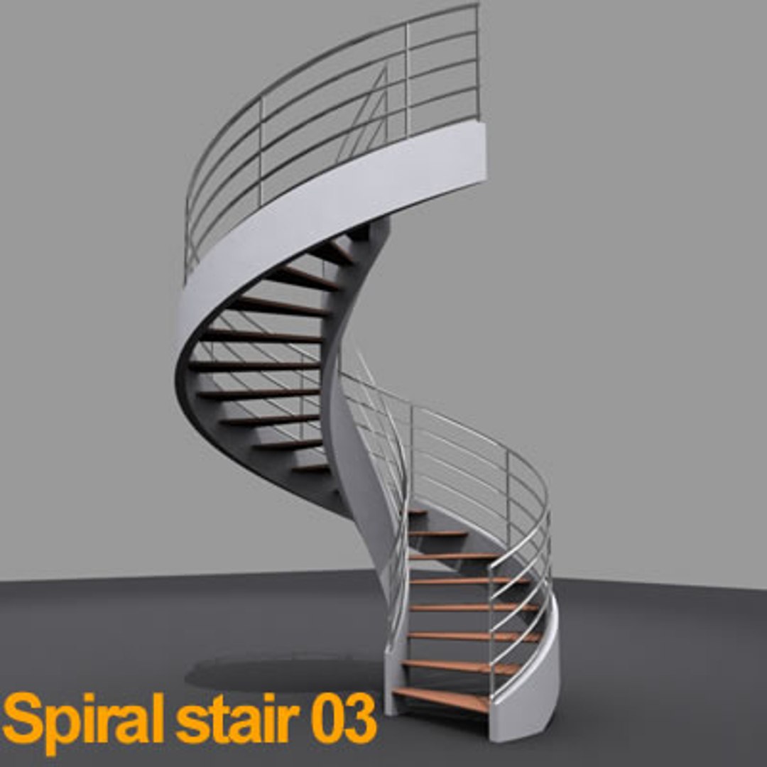spiral stair 3d model