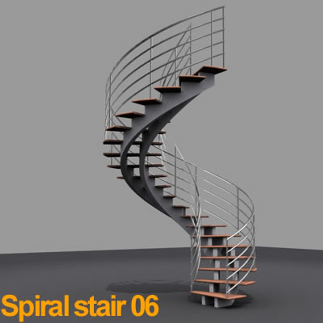 spiral stair 3d model