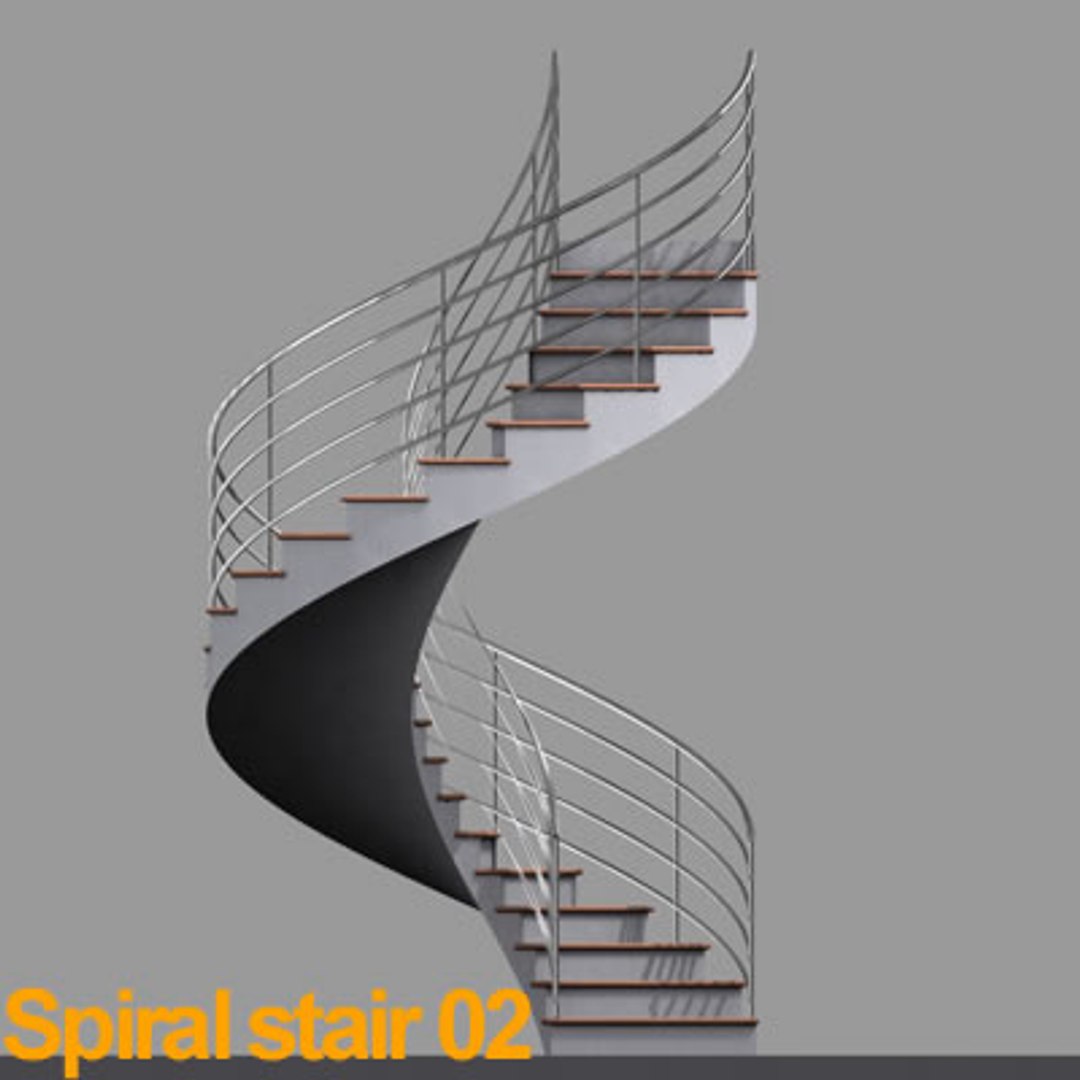 spiral stair 3d model