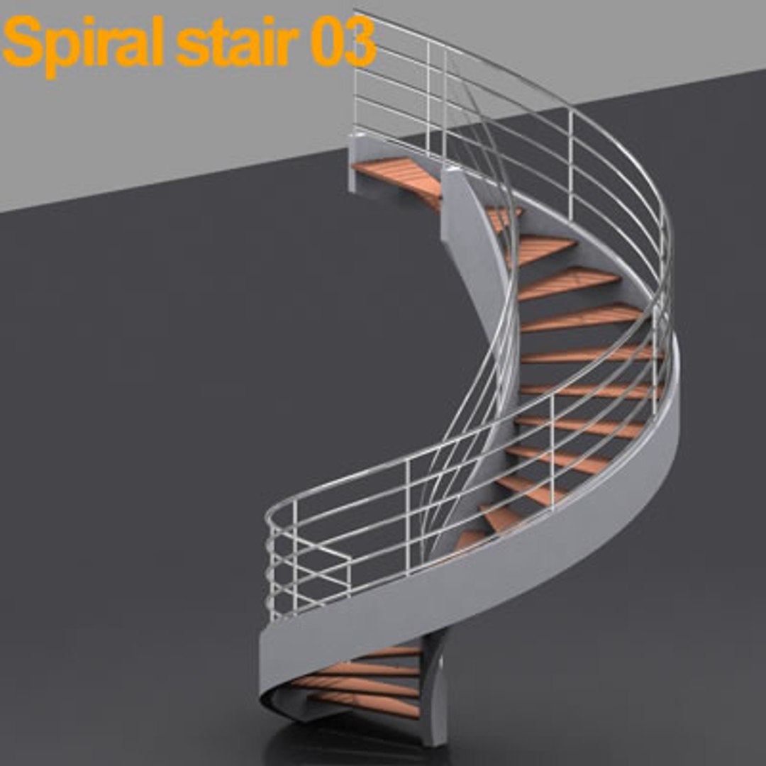 spiral stair 3d model
