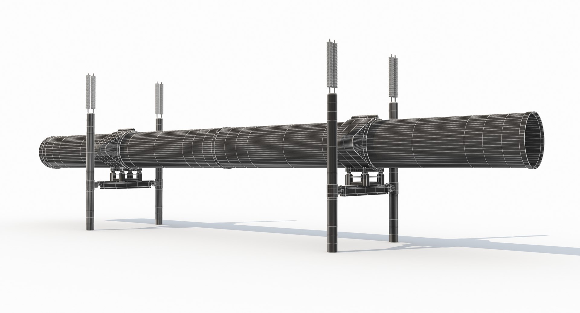 Gas Pipeline 3 3D Model - TurboSquid 2240386