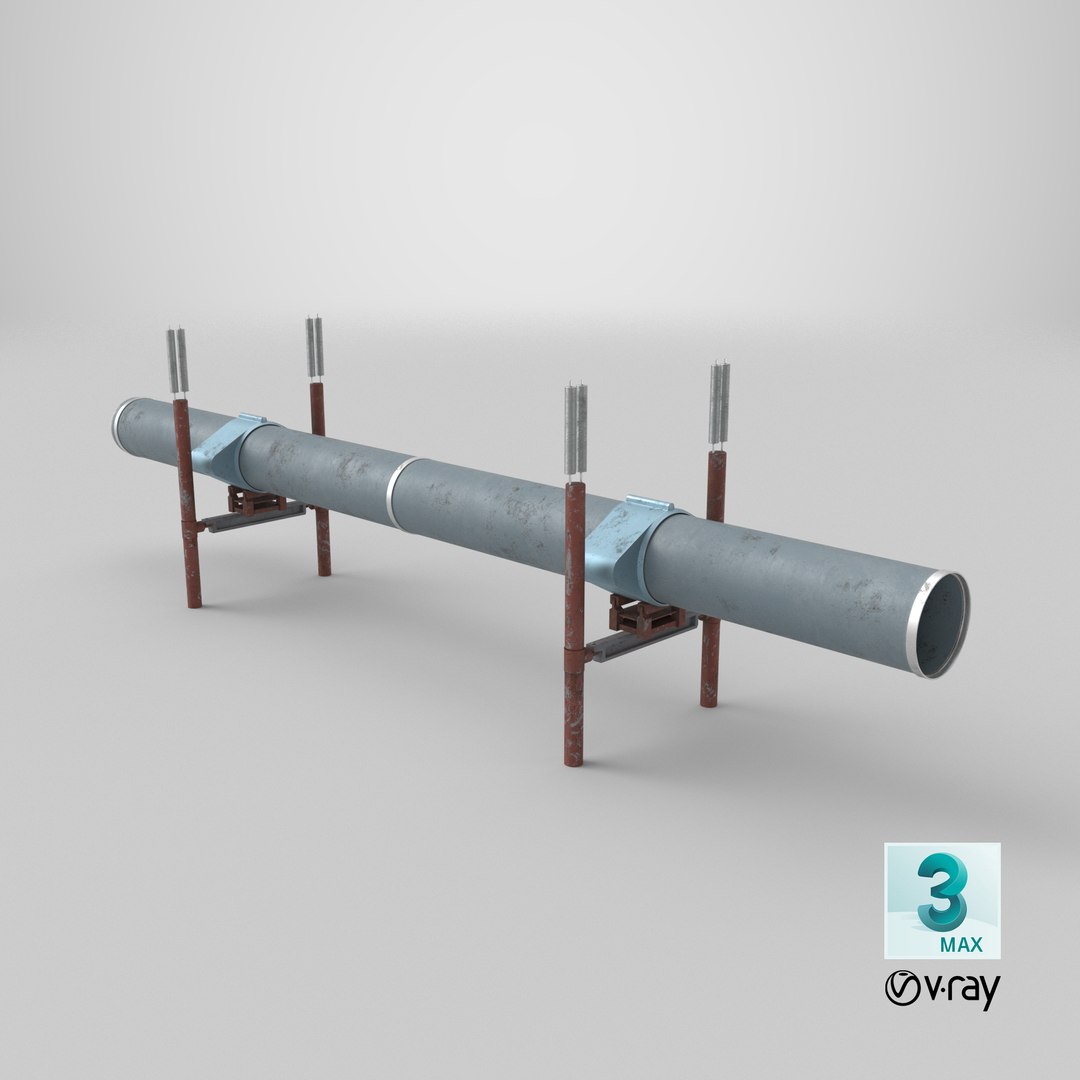 Gas Pipeline 3 3D Model - TurboSquid 2240386