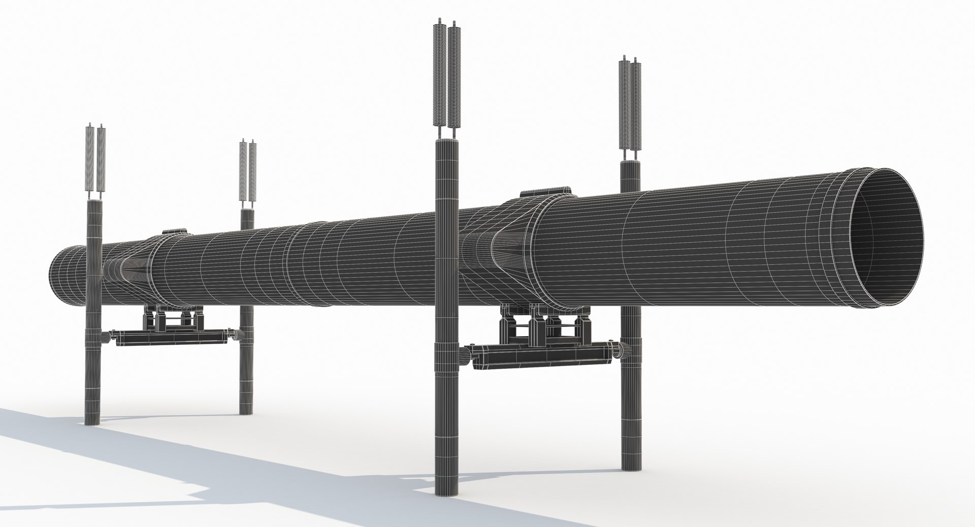 Gas Pipeline 3 3D Model - TurboSquid 2240386