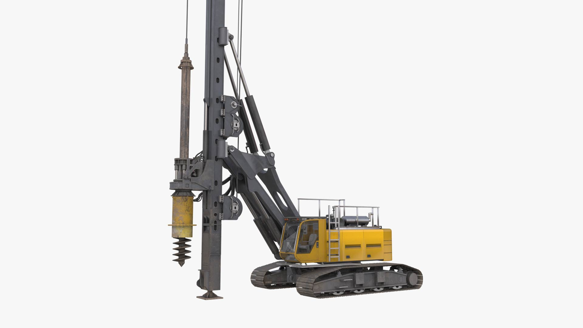 Rotary Drilling Rig 3D Model - TurboSquid 2100084