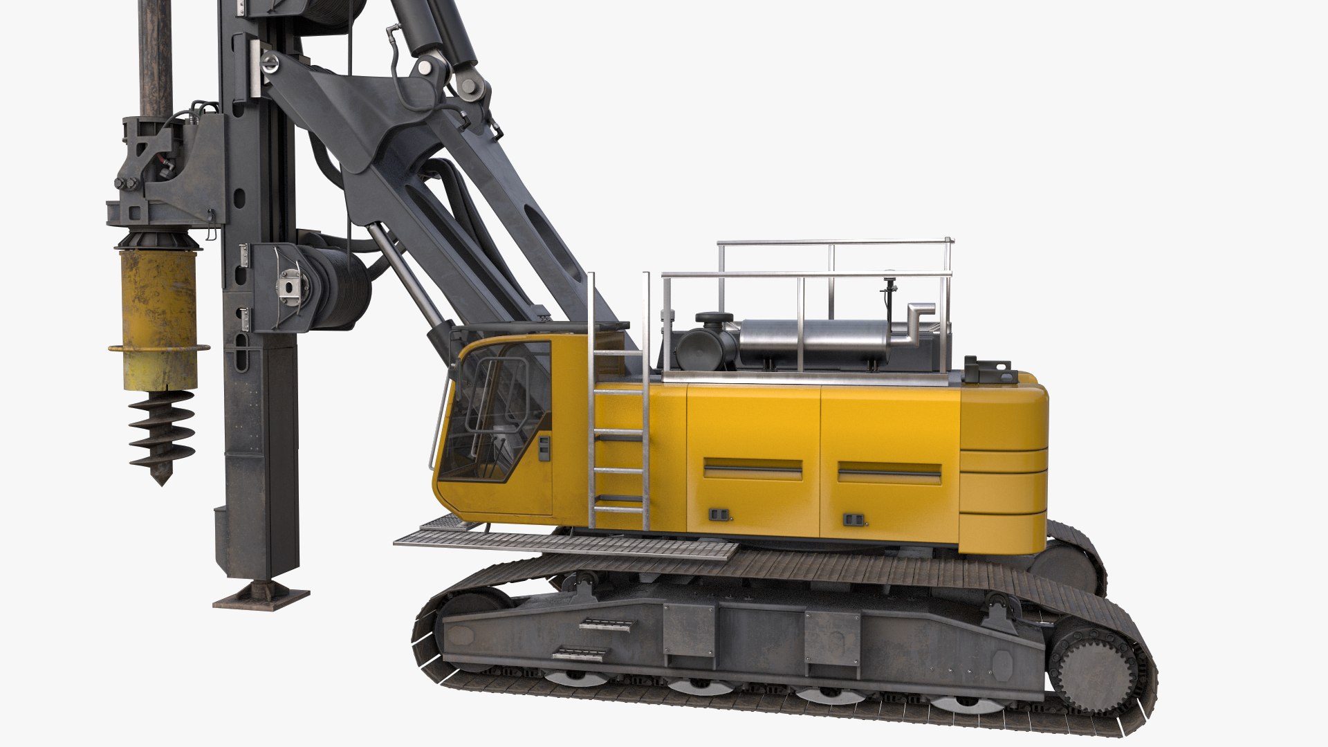 Rotary Drilling Rig 3D Model - TurboSquid 2100084