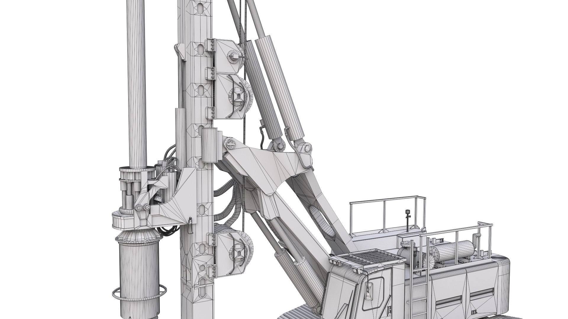 Rotary Drilling Rig 3D Model - TurboSquid 2100084
