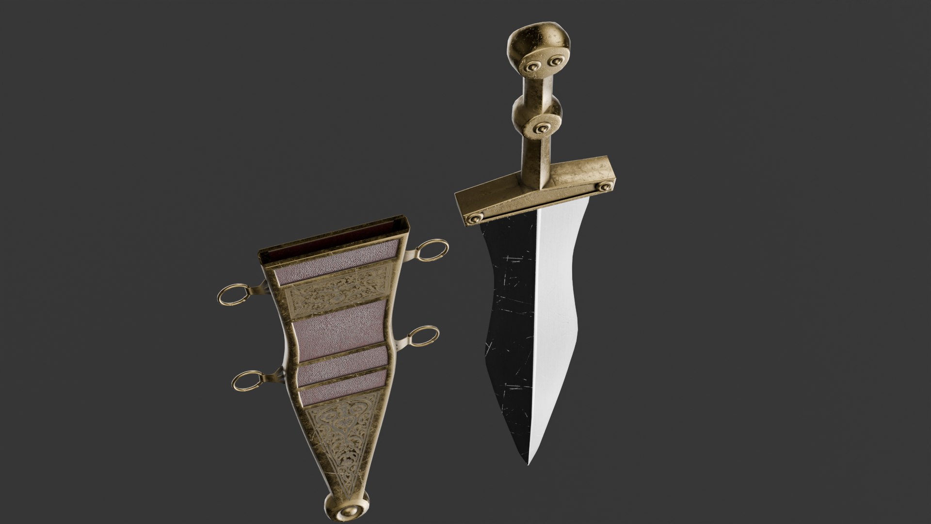 3D Roman Dagger - TurboSquid 2271471