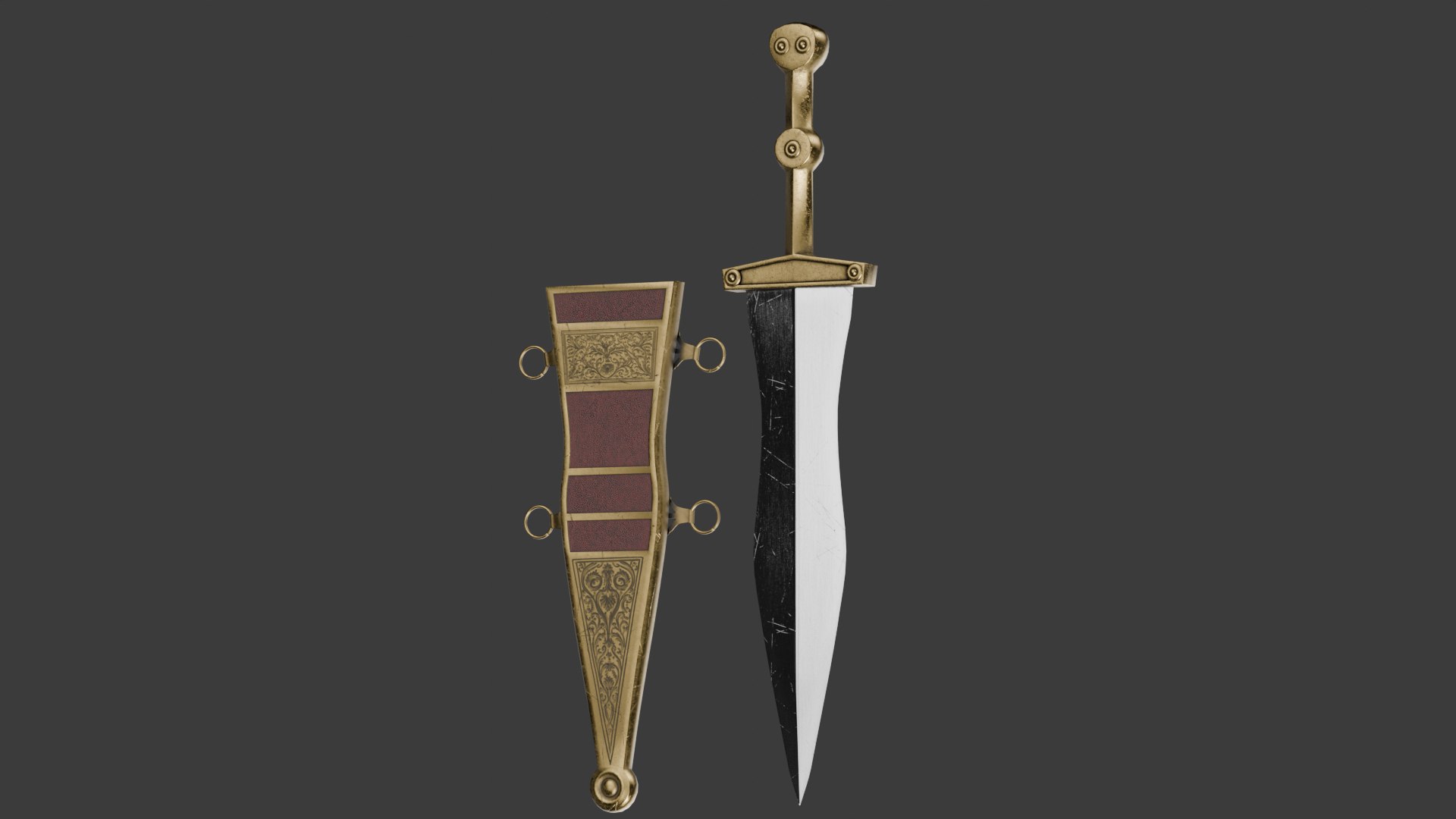 3D Roman Dagger - TurboSquid 2271471