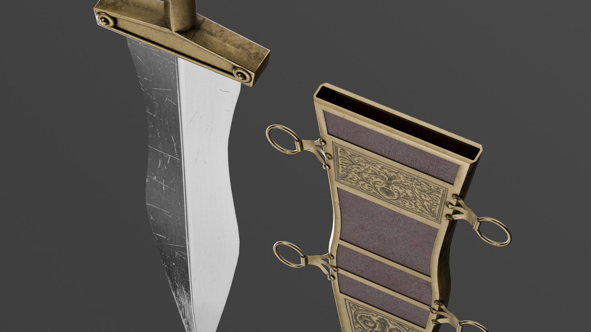 3D Roman Dagger - TurboSquid 2271471