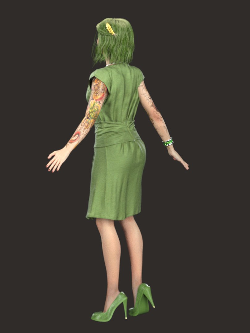 Realistic Rigged Style Cute Girl-Kallyna Character 3D Model 3D Model ...