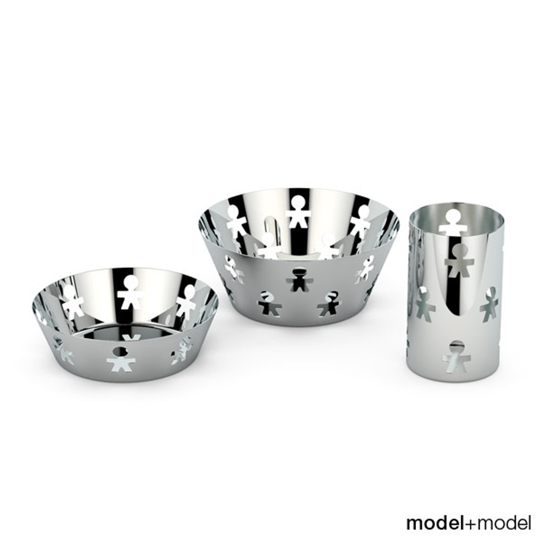 Girotondo Baskets Alessi 3d Model