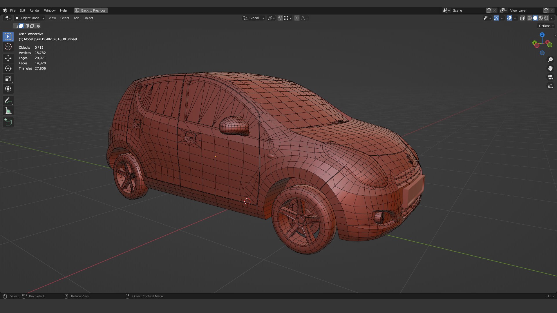 Suzuki Alto 2010 Lowpoly 3D Model - TurboSquid 1985035
