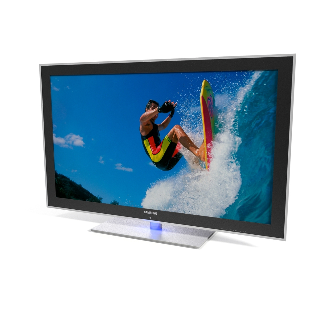 3d Model Led Hdtv Samsung Un55