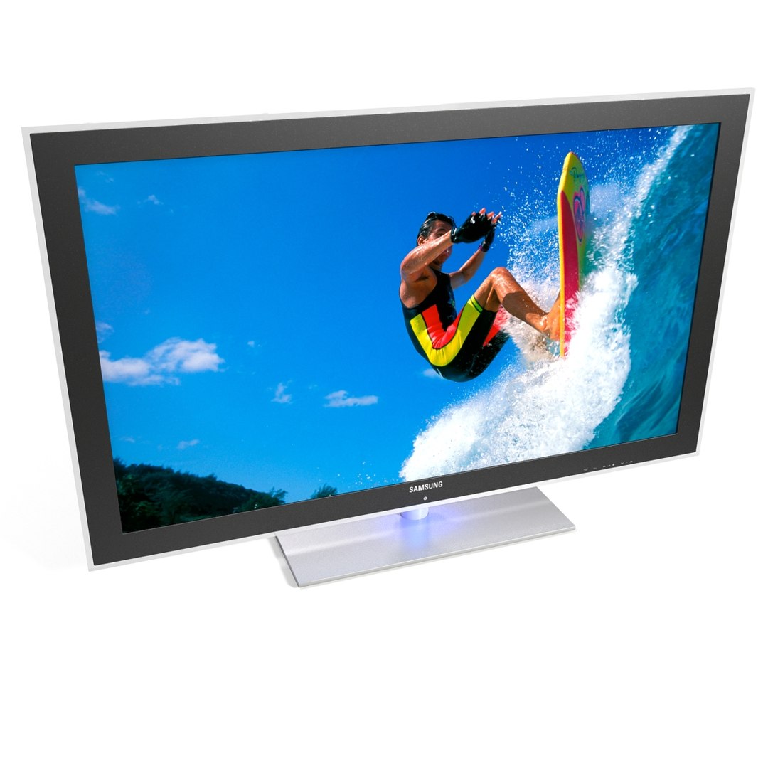 3d Model Led Hdtv Samsung Un55