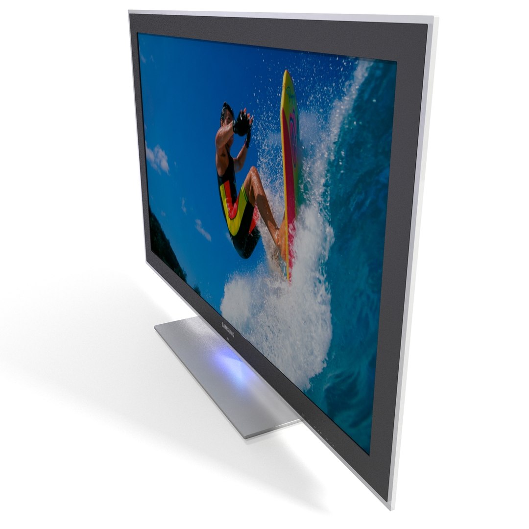 3d Model Led Hdtv Samsung Un55