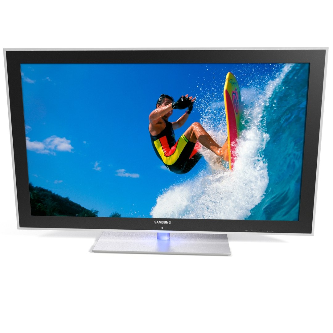 3d Model Led Hdtv Samsung Un55