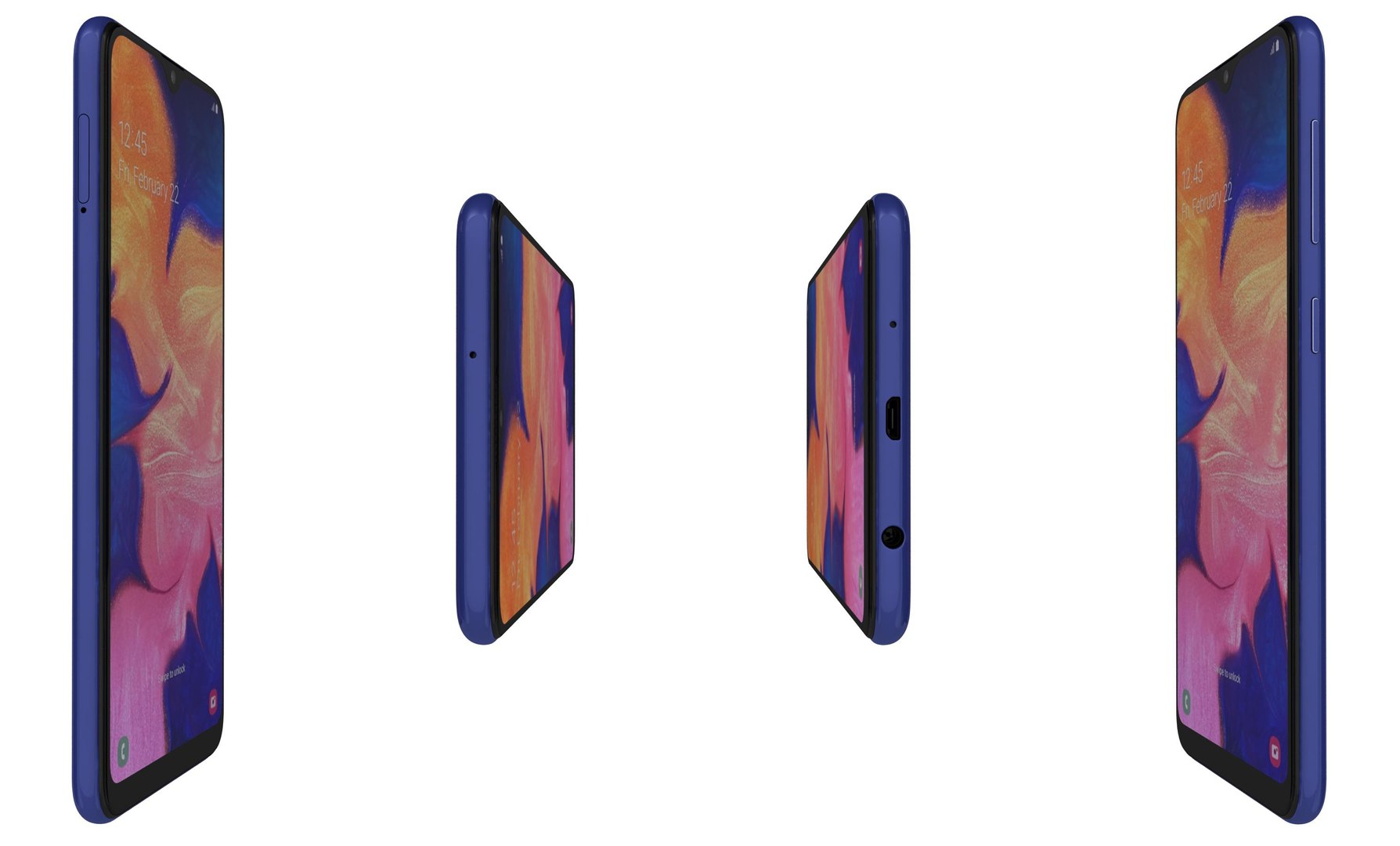 3D model samsung galaxy a10 blue - TurboSquid 1406498