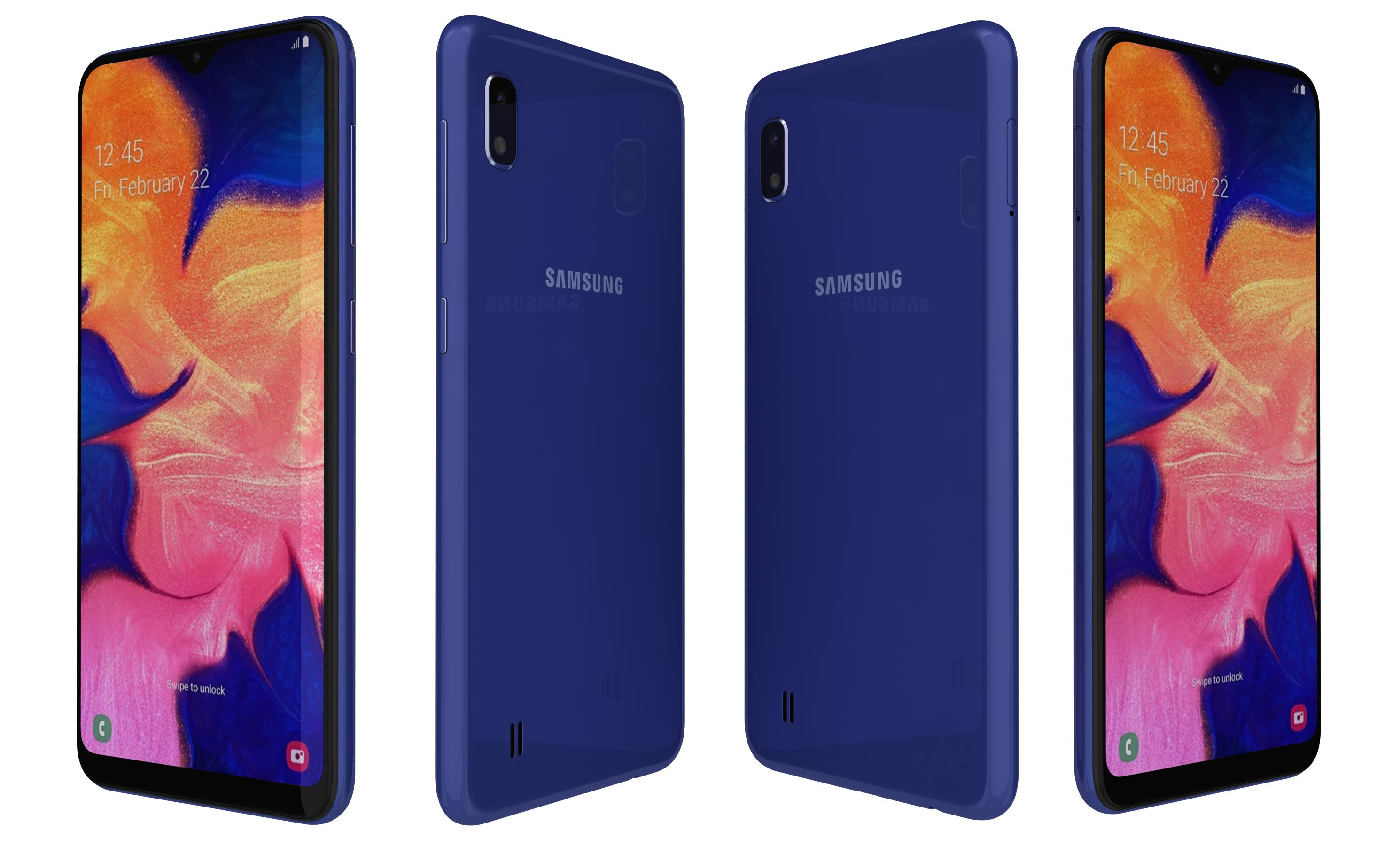 3D model samsung galaxy a10 blue - TurboSquid 1406498