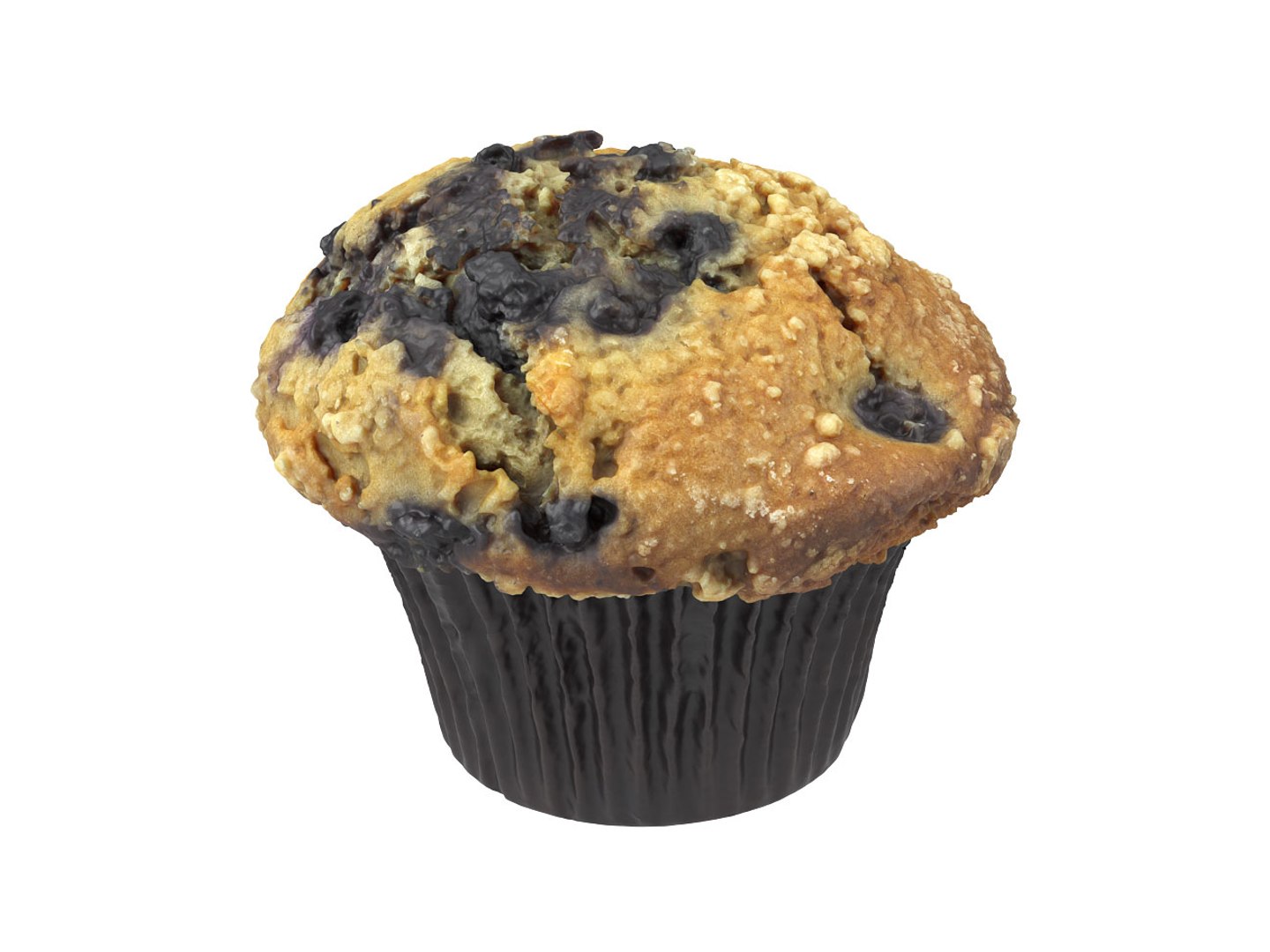 Photorealistic Scanned Blueberry Muffin 3D Model - TurboSquid 1307527