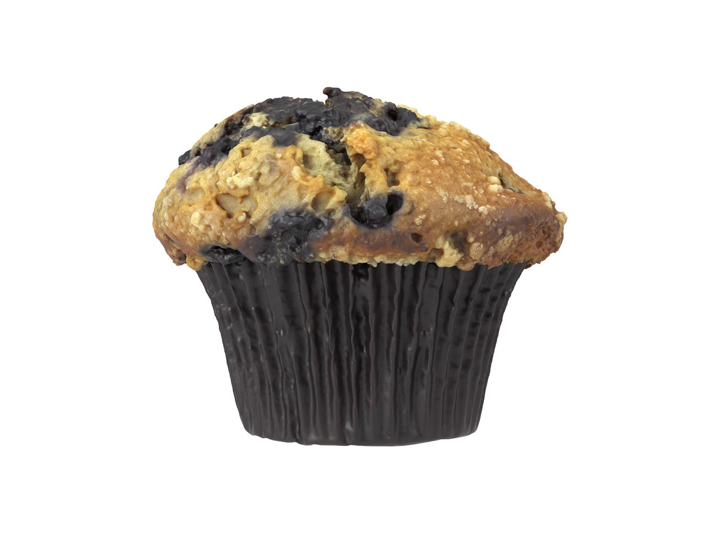 Photorealistic Scanned Blueberry Muffin 3D Model - TurboSquid 1307527