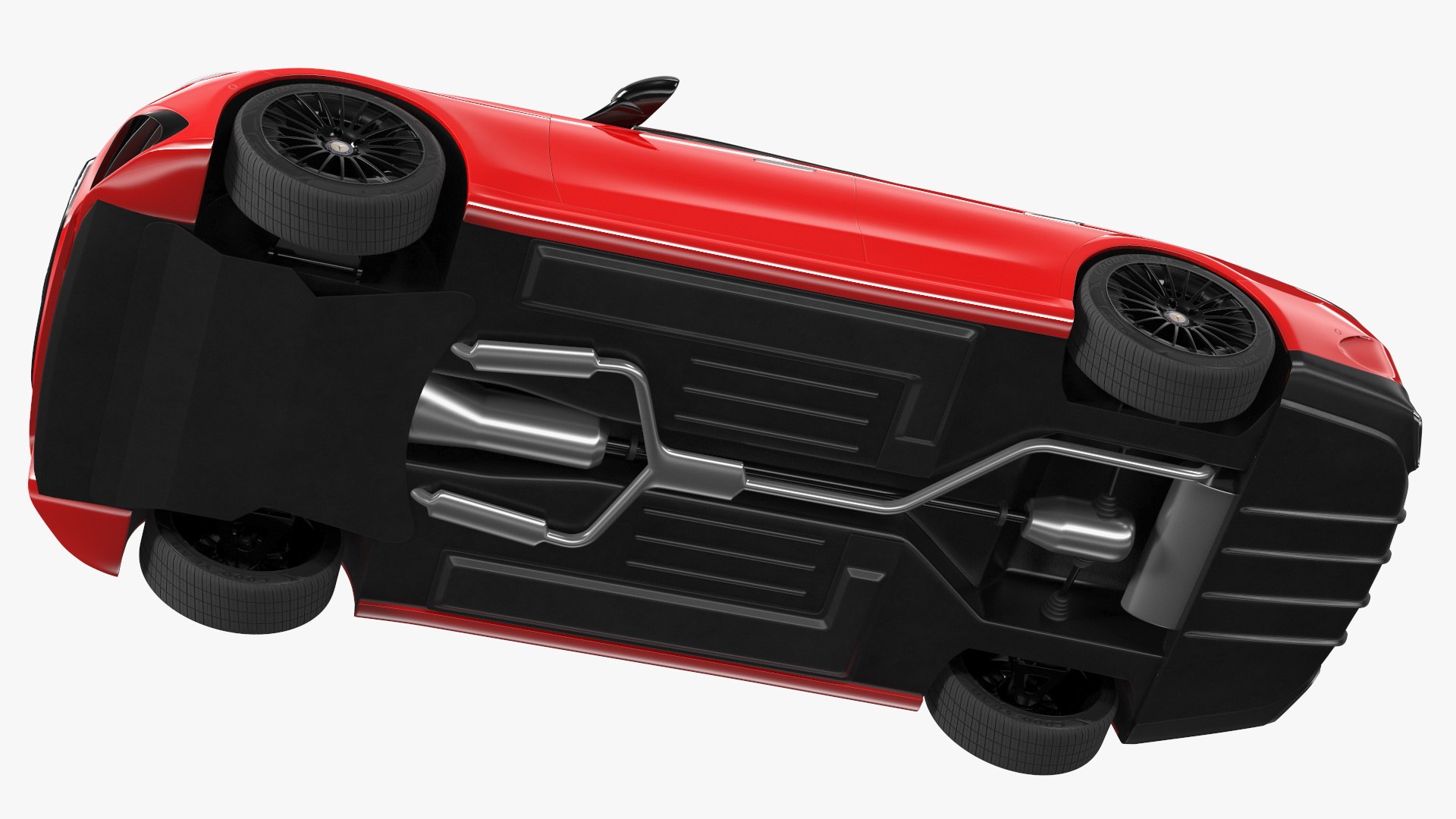 3D Model Mercedes E-class Red Color Rigged - TurboSquid 2168212