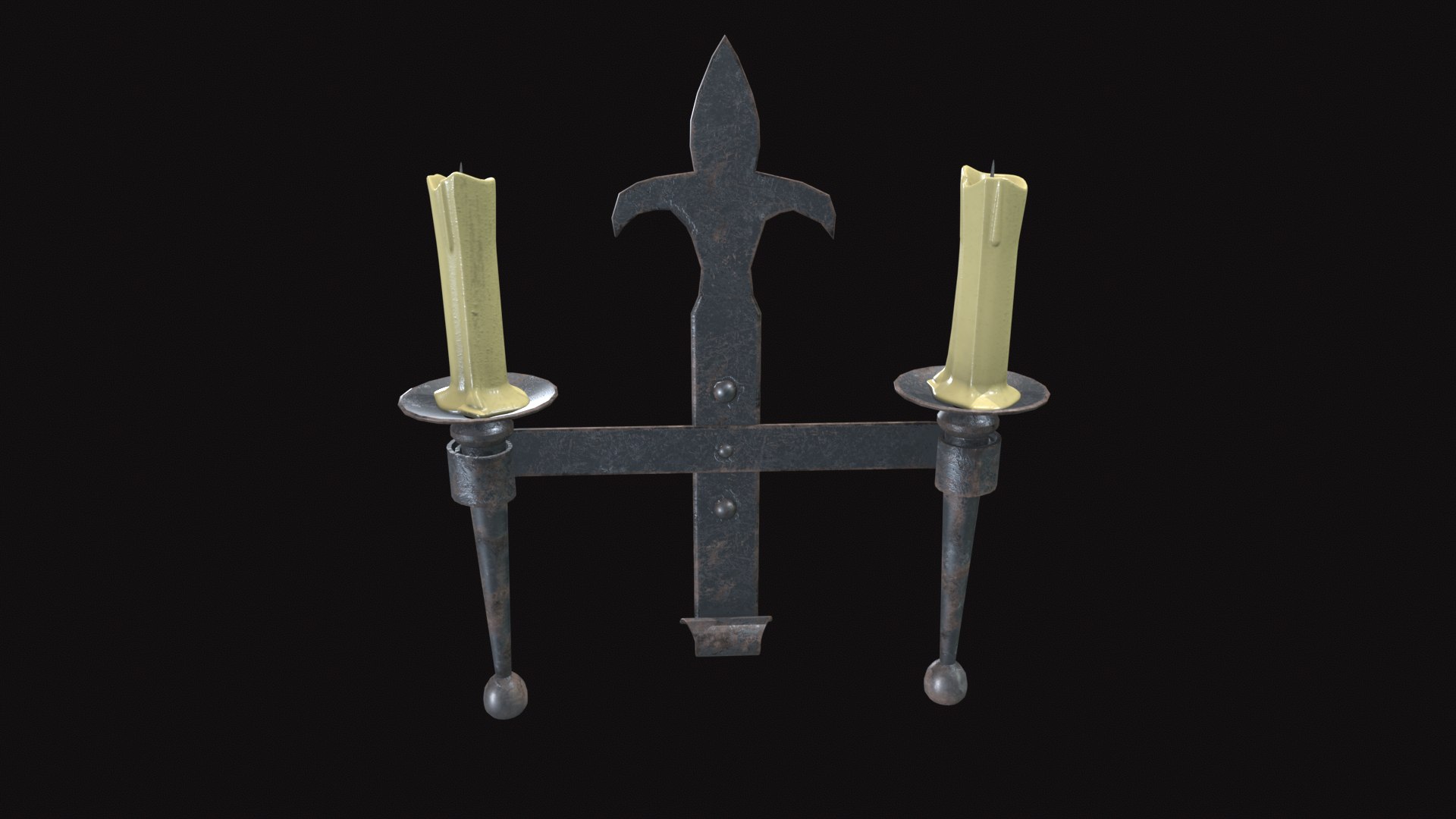Medieval Candle Stand 06 3D Model - TurboSquid 2313182