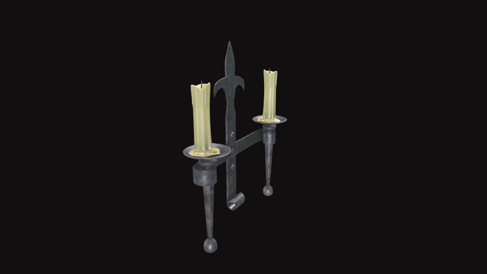 Medieval Candle Stand 06 3D Model - TurboSquid 2313182