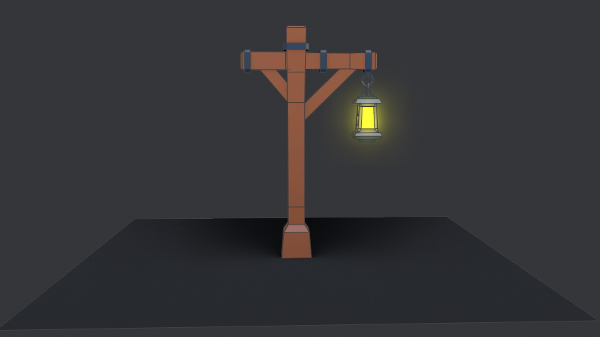 Cartoon Street Lamp Post 3D Model - TurboSquid 1644387