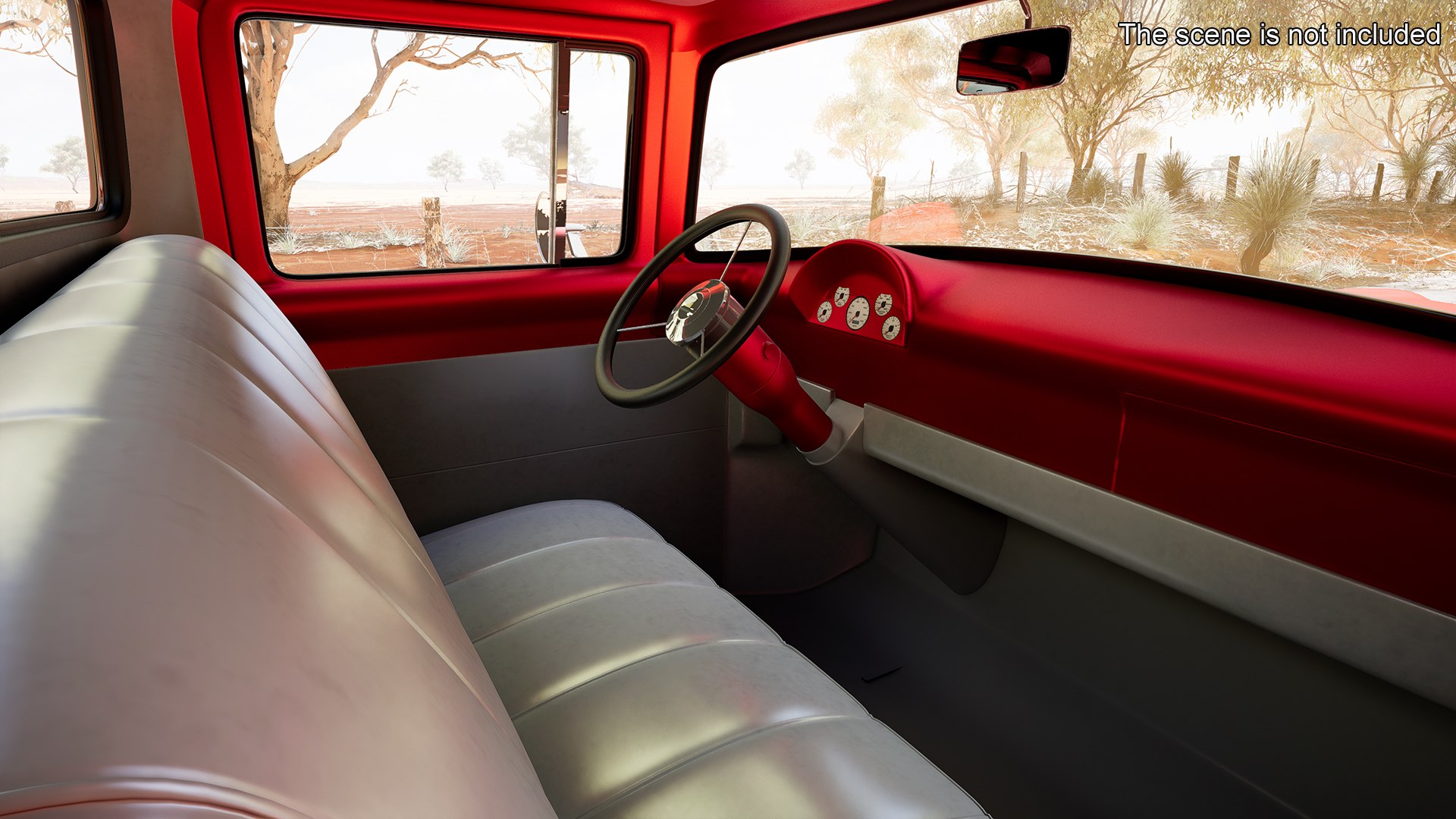 3D 1956 Ford F100 Pickup Truck Tuned Simple Interior Model - TurboSquid ...