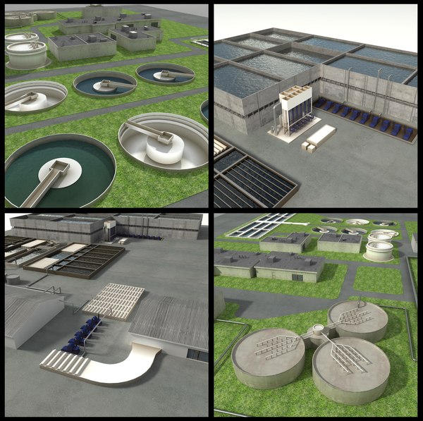 Water Treatment Plant 3D Models for Download | TurboSquid