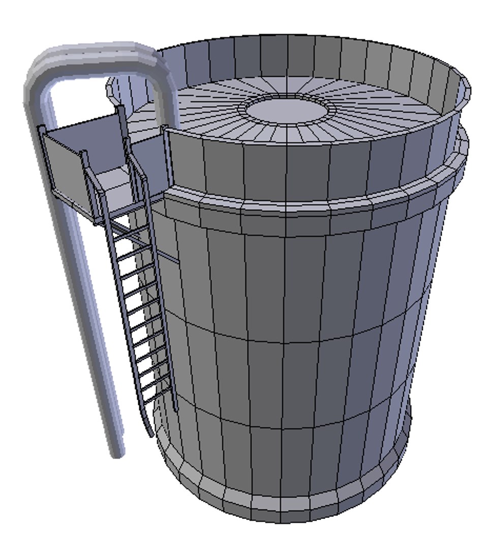 oil tank 3d model