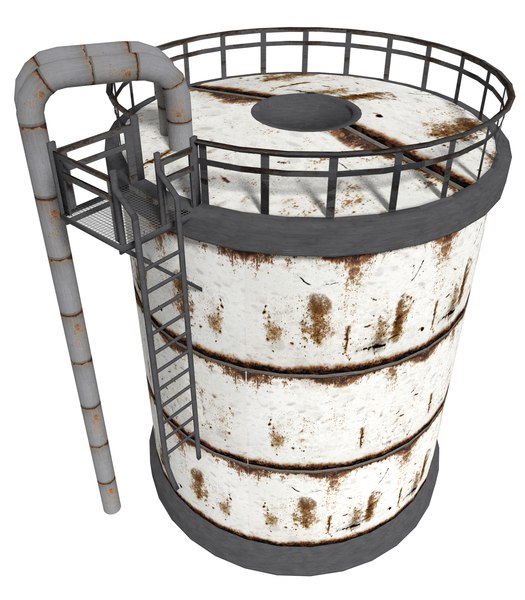 Oil tank 3D model - TurboSquid 1599446