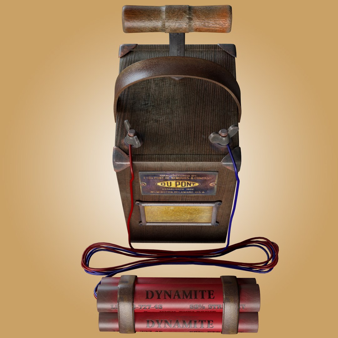 3d Detonator Dynamite Model