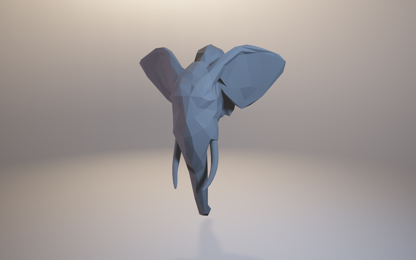 Low-poly Elephant Model - TurboSquid 1245625