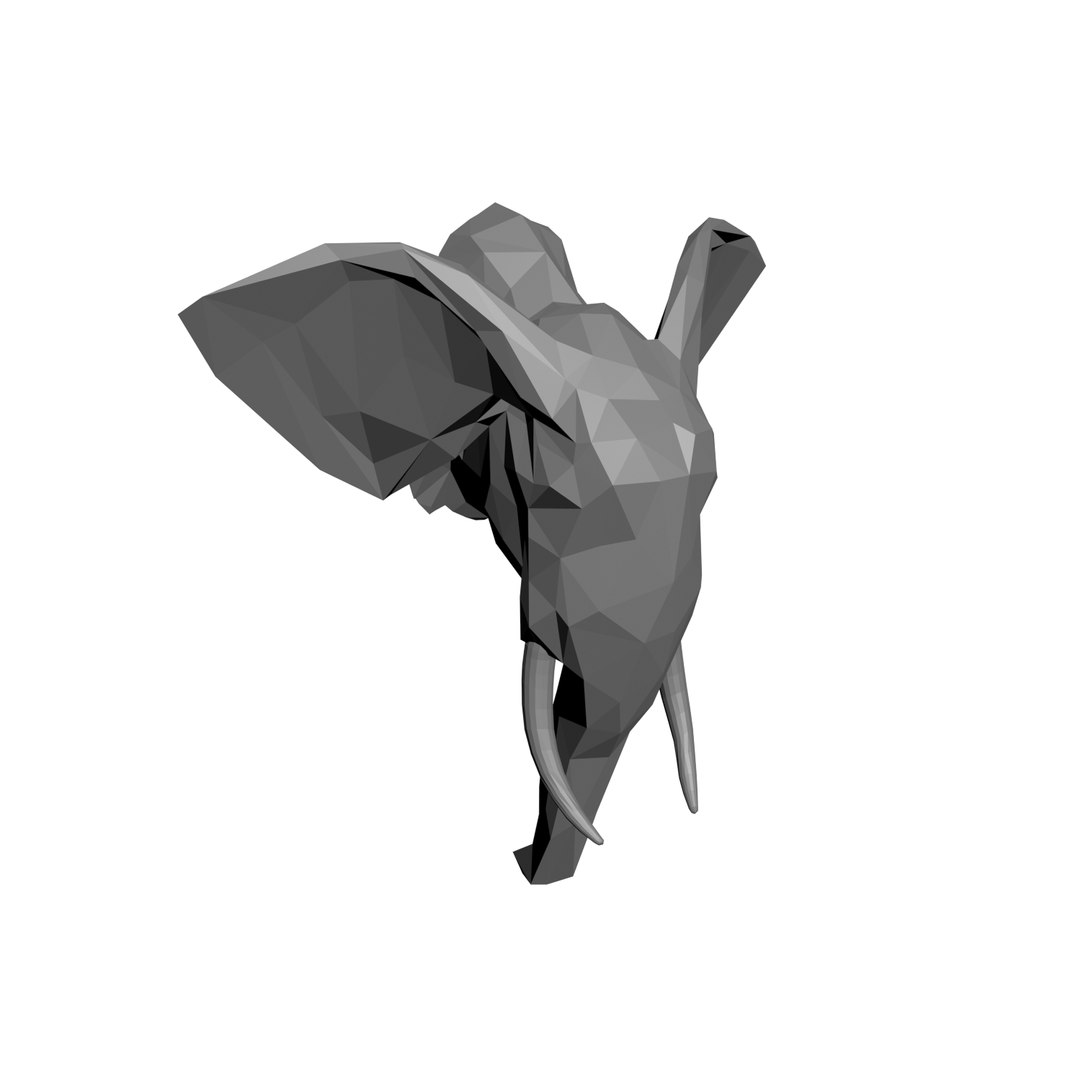 Low-poly Elephant Model - TurboSquid 1245625