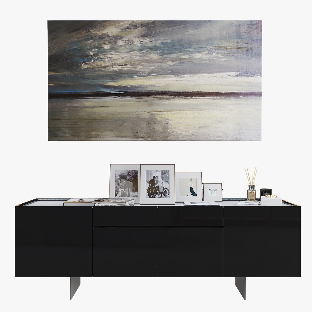 3D Kubit Sideboard Photo Frames - TurboSquid 1644993