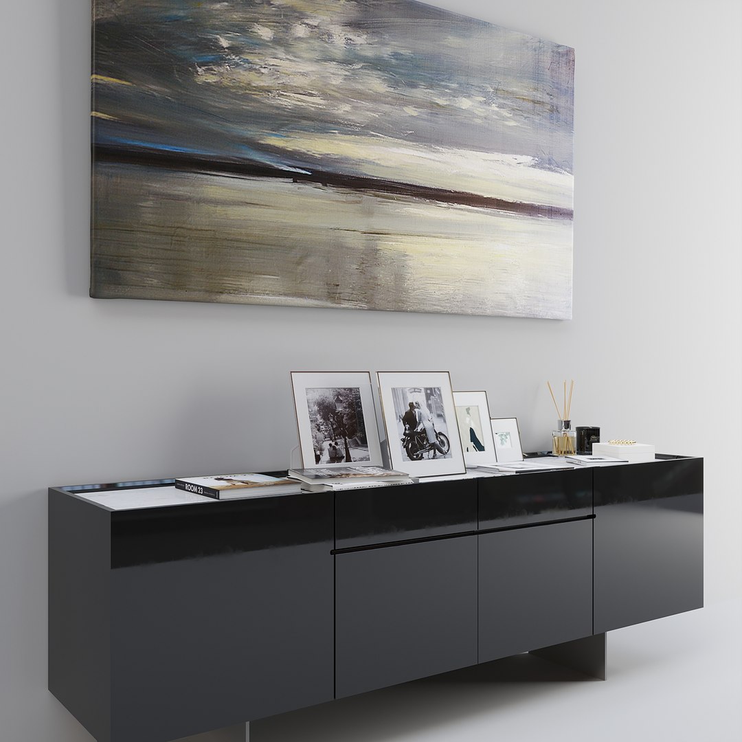 3D Kubit Sideboard Photo Frames - TurboSquid 1644993