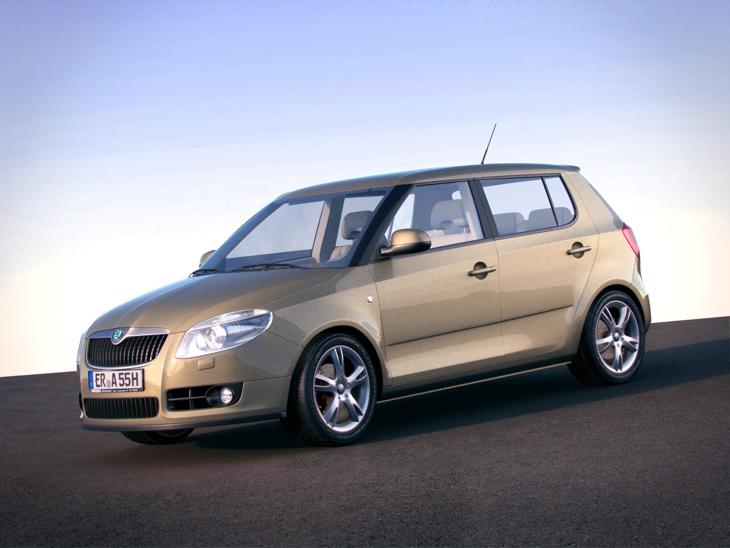 3d Skoda Fabia Htp Model