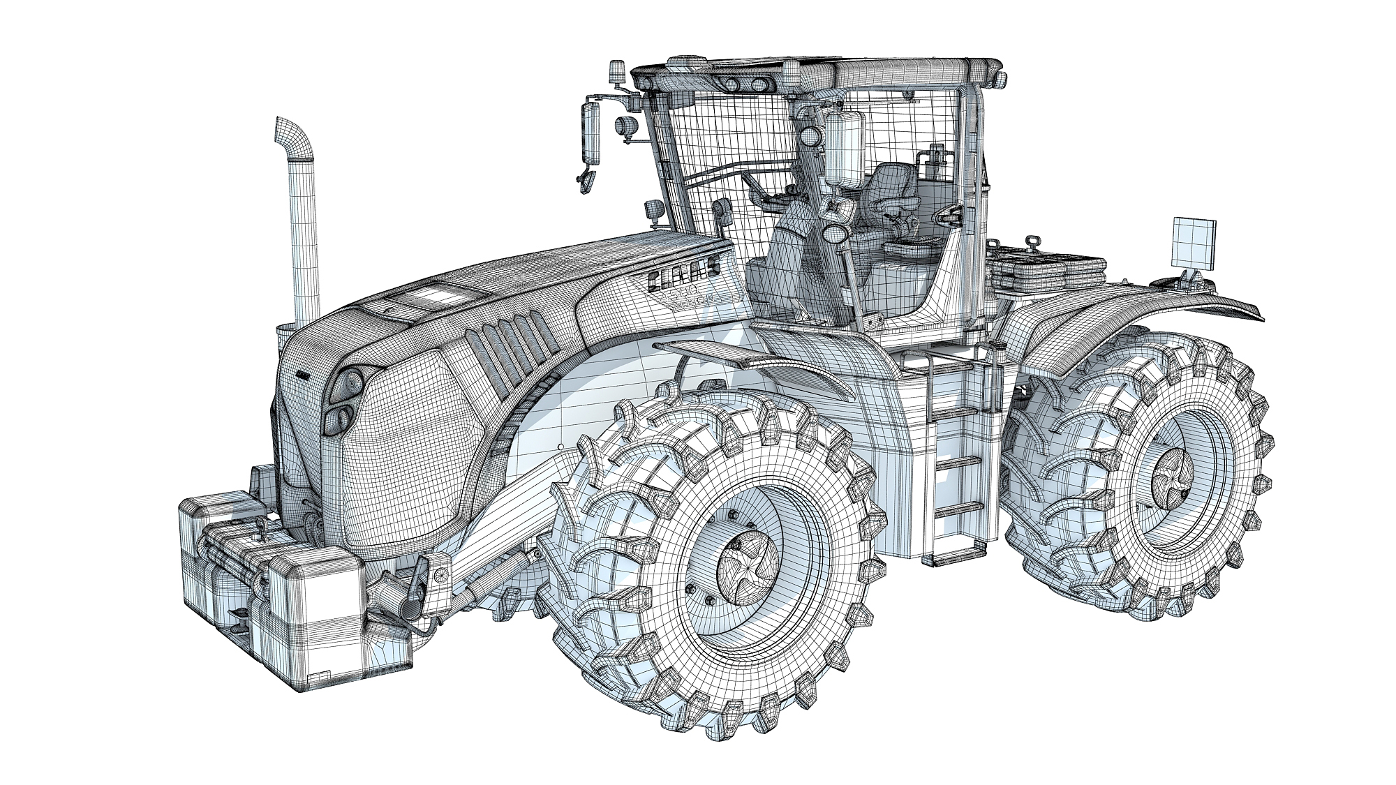 Claas xerion tractor 3D model - TurboSquid 1703013