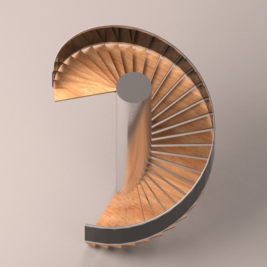 3D Stairs Spiral - TurboSquid 2002735