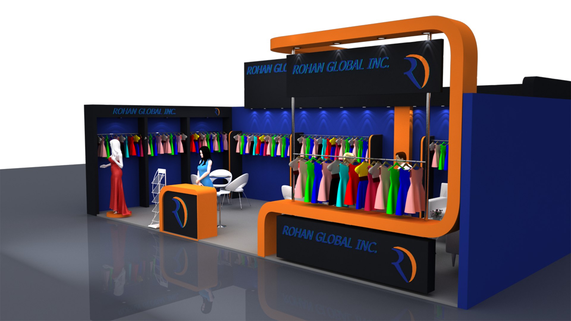 3D One Side Open Stand - TurboSquid 1990189