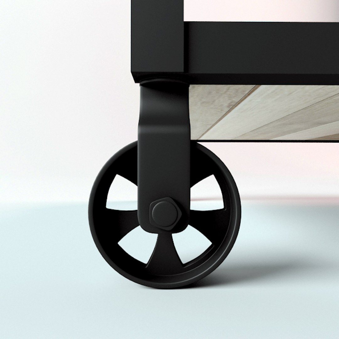 3d Vintage Dinner Wagon